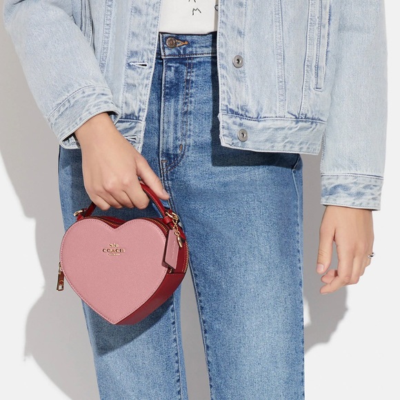 Coach | Bags | Coach Heart Crossbody In Colorblock | Poshmark